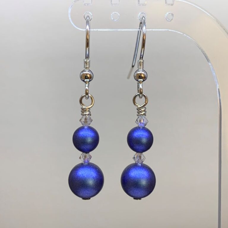 Freshwater Peacock pearl earrings - Love Your Rocks